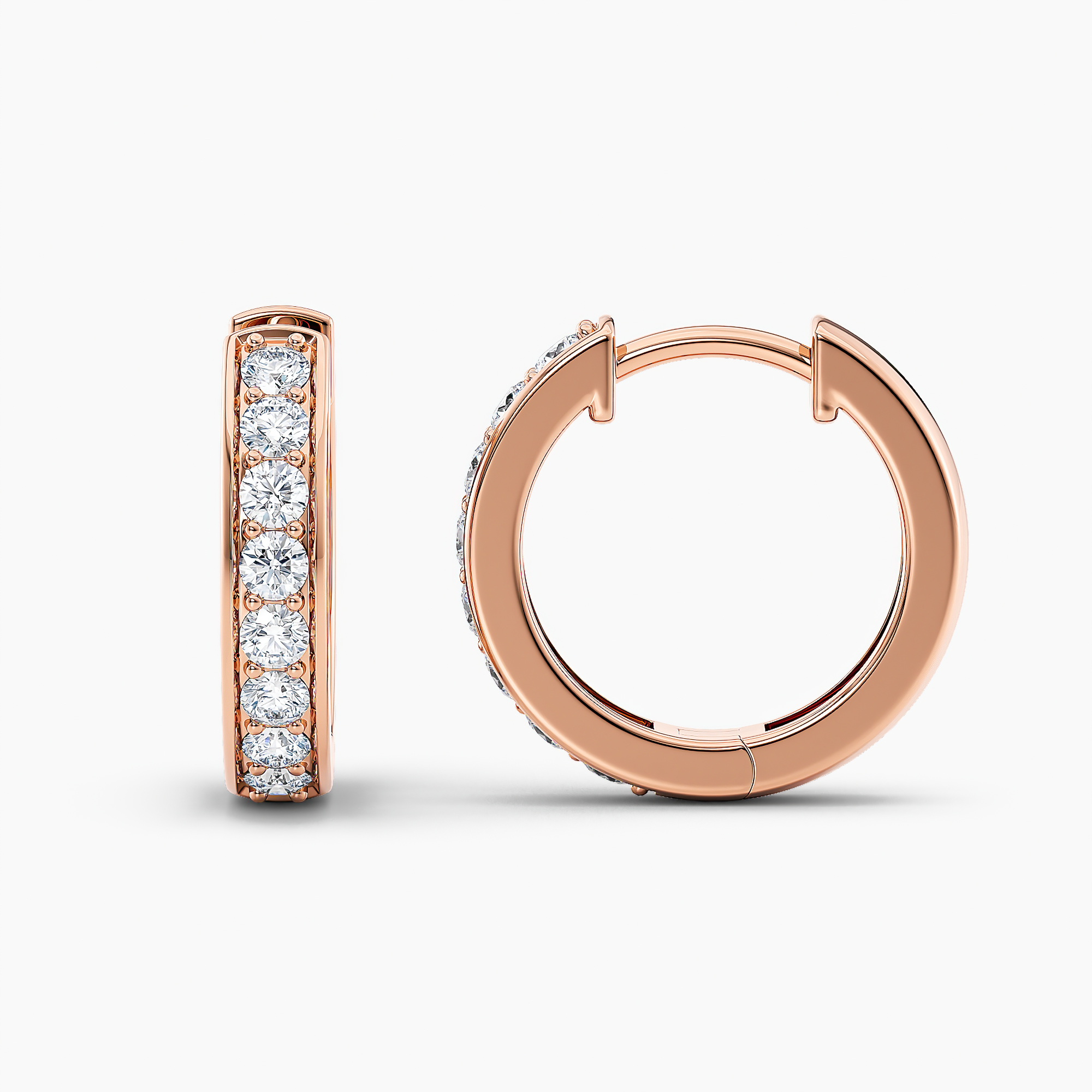 Quintessential Small Lab Grown Diamond Hoops 0.50 ct. tw. (E-F,VS) 14K ...