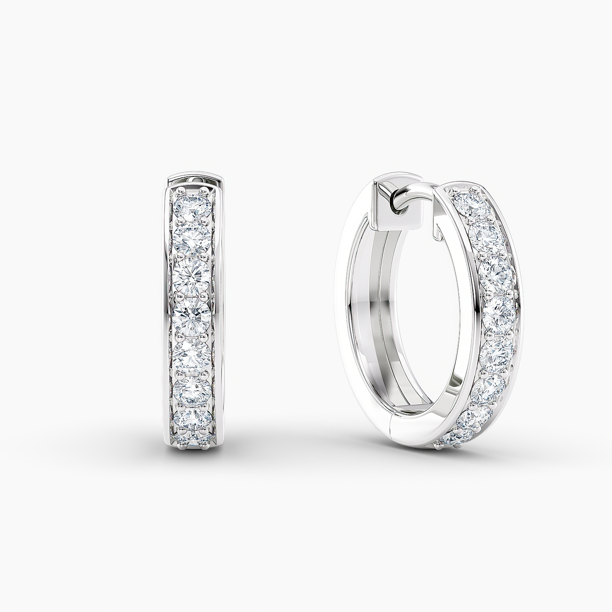 Quintessential Small Lab Grown Diamond Hoops 0.50 ct. tw. (E-F,VS) 14K ...