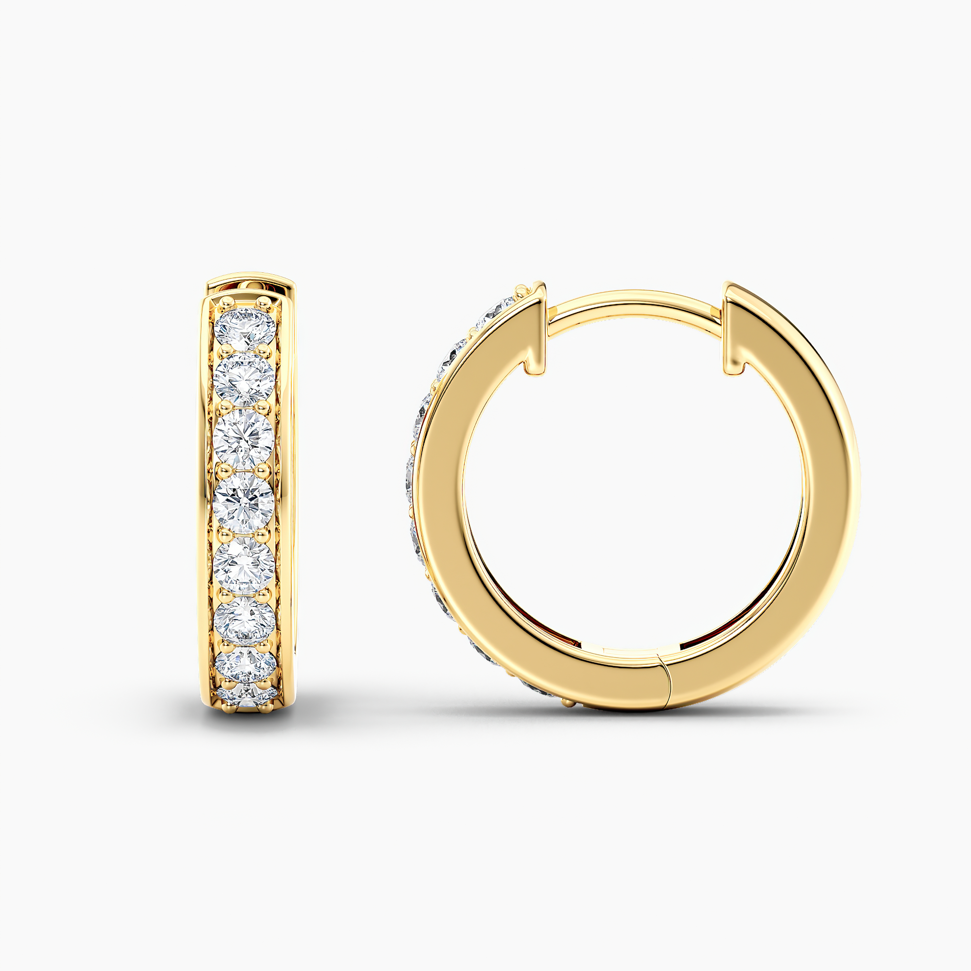 Quintessential Small Lab Grown Diamond Hoops 0.50 ct. tw. (E-F,VS) 14K ...