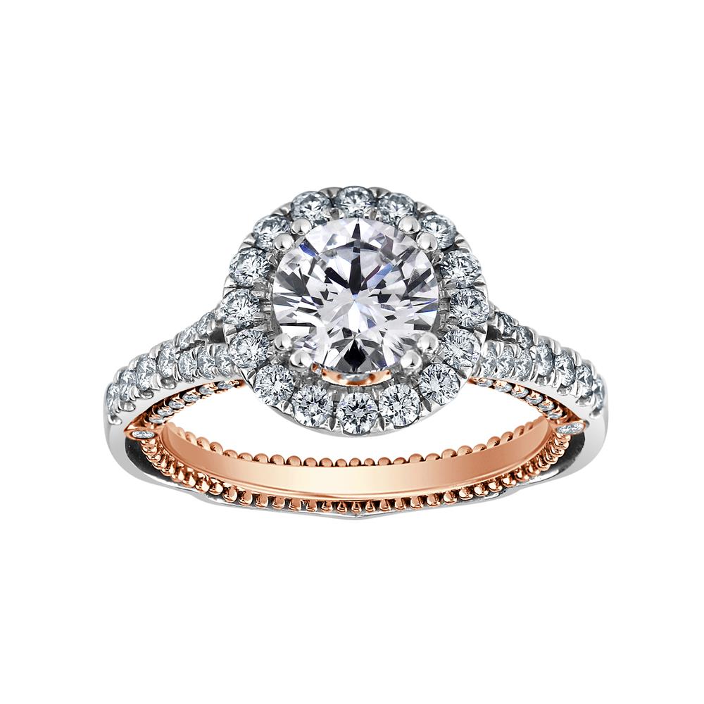 Authentic Verragio Engagement Ring with 1.50 ct. Round Lab Grown ...