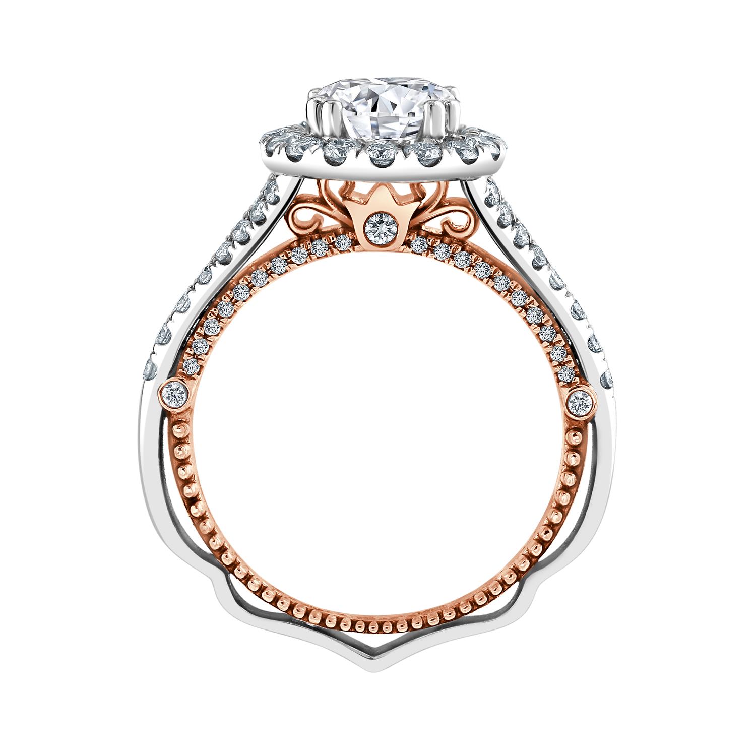 Authentic Verragio Engagement Ring with 1.50 ct. Round Lab Grown ...