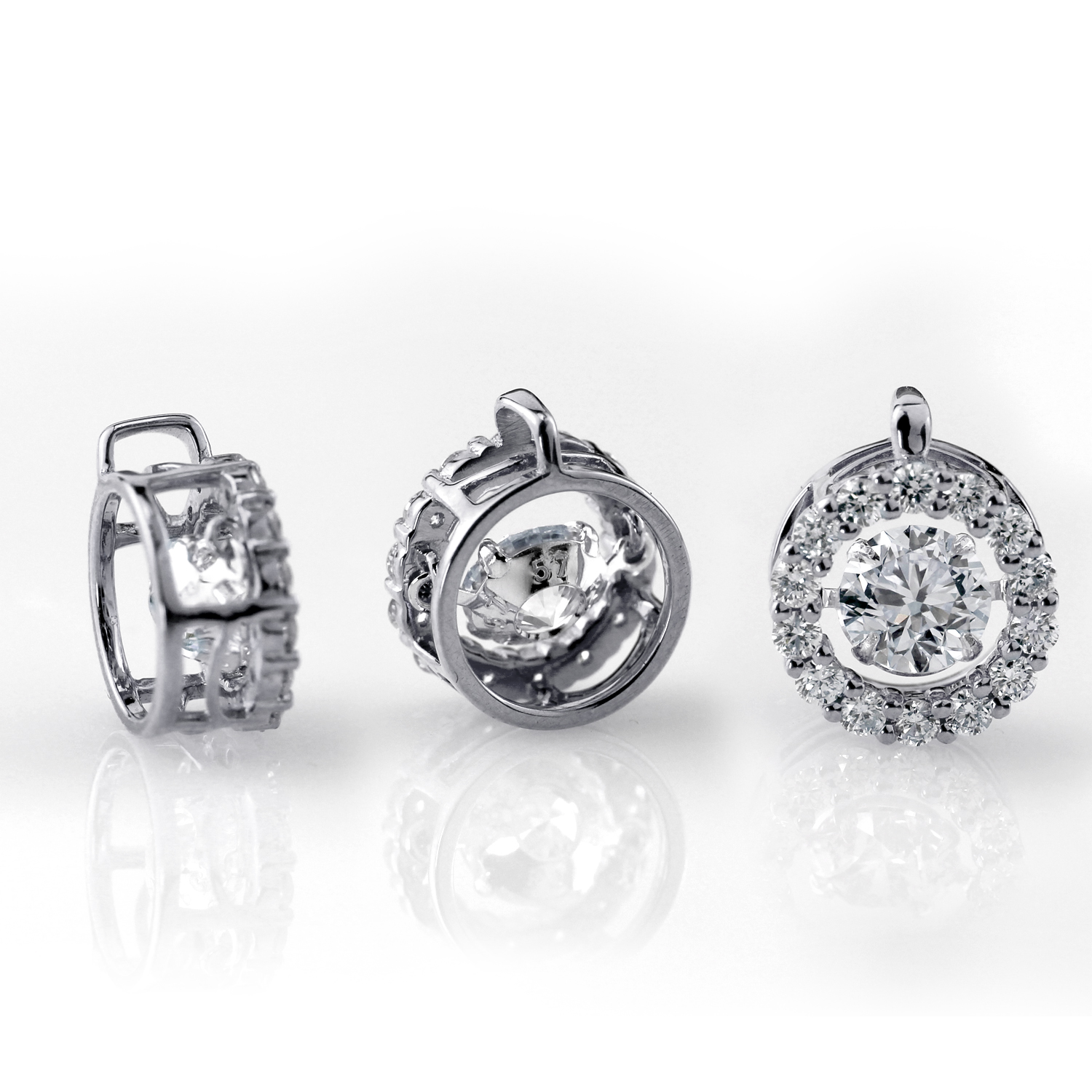 RhythmRocks® 14k Yellow Gold Dancing Stone 1 1/2ct TDW Round Diamond ...