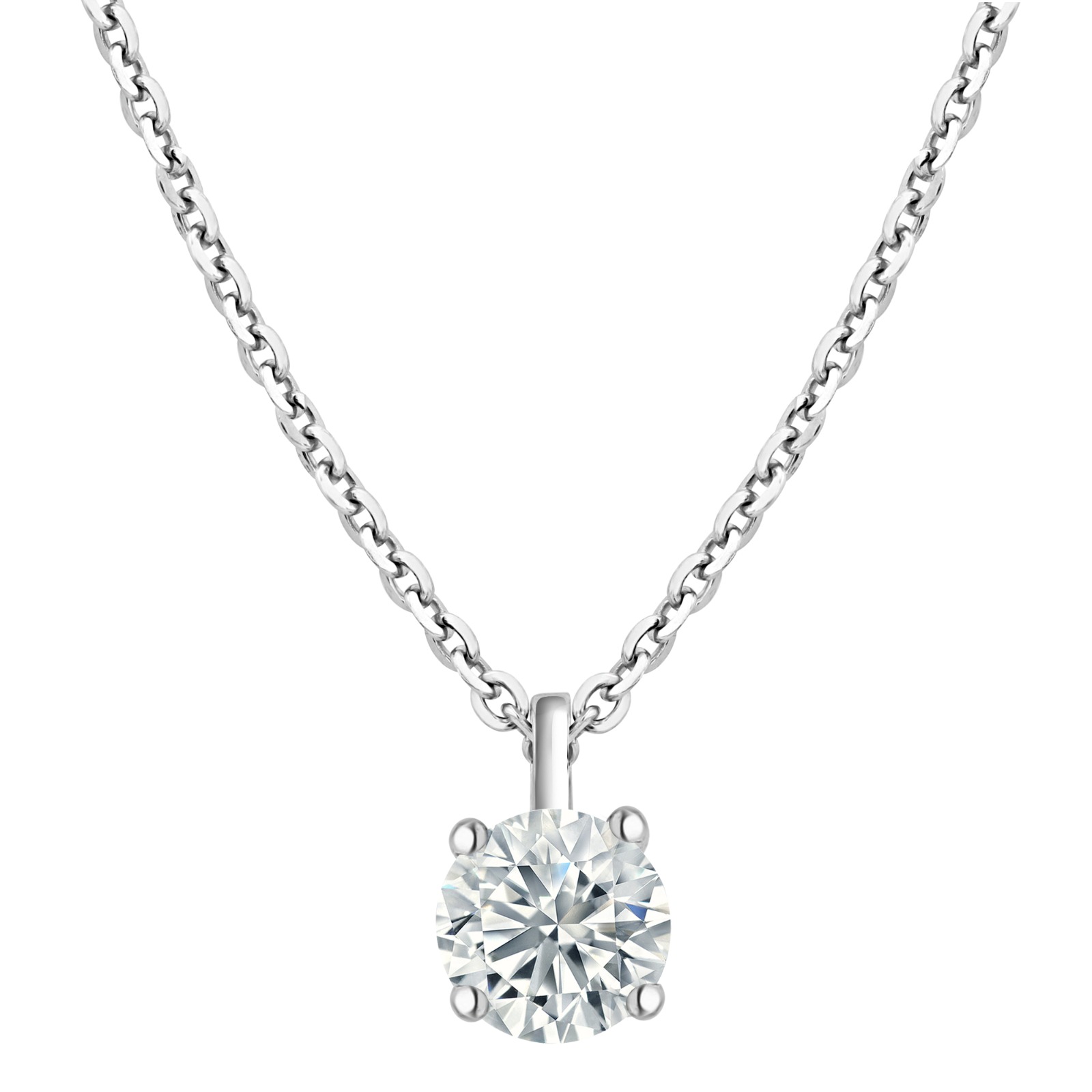 Lab Grown Diamond Single Bale Pendant Round 1.00 ct. tw. (G-H,SI ...