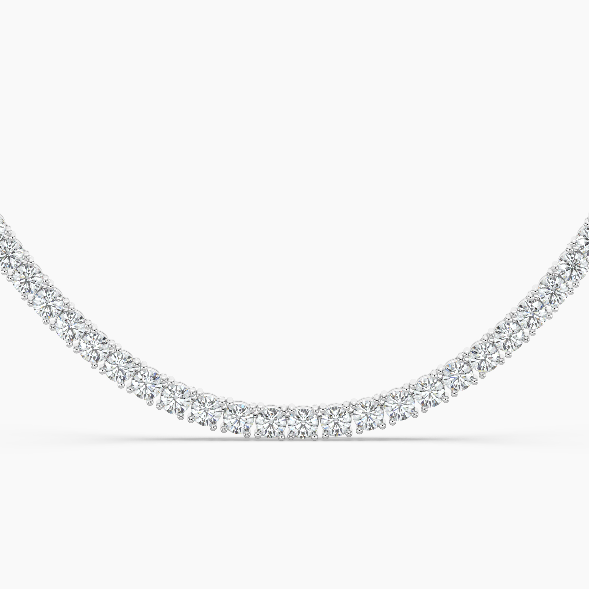 Lab Grown Diamond Classic Neckalce 4.75 ct. tw. 14k White Gold (E-F, VS ...