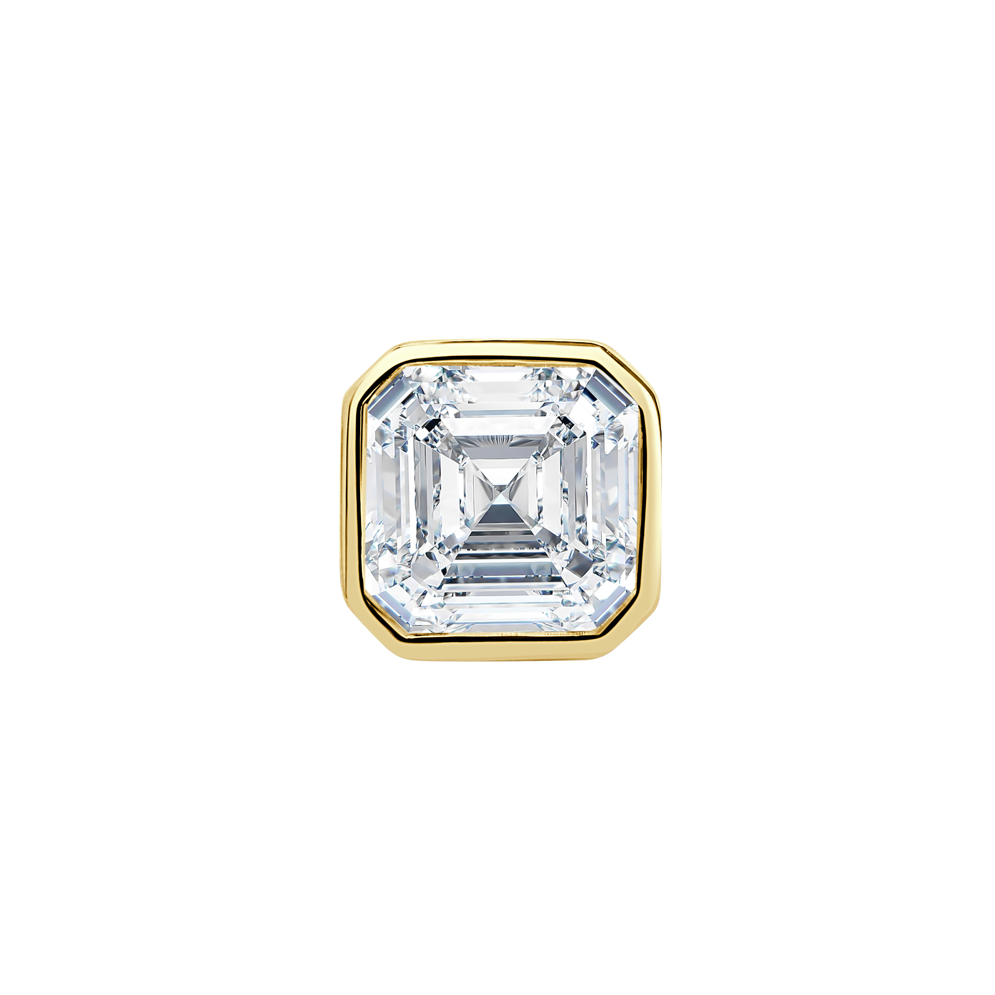 Lab Grown Diamond Single Stud Earring Asscher 0.75 ct. tw. (E, VS) 14k ...