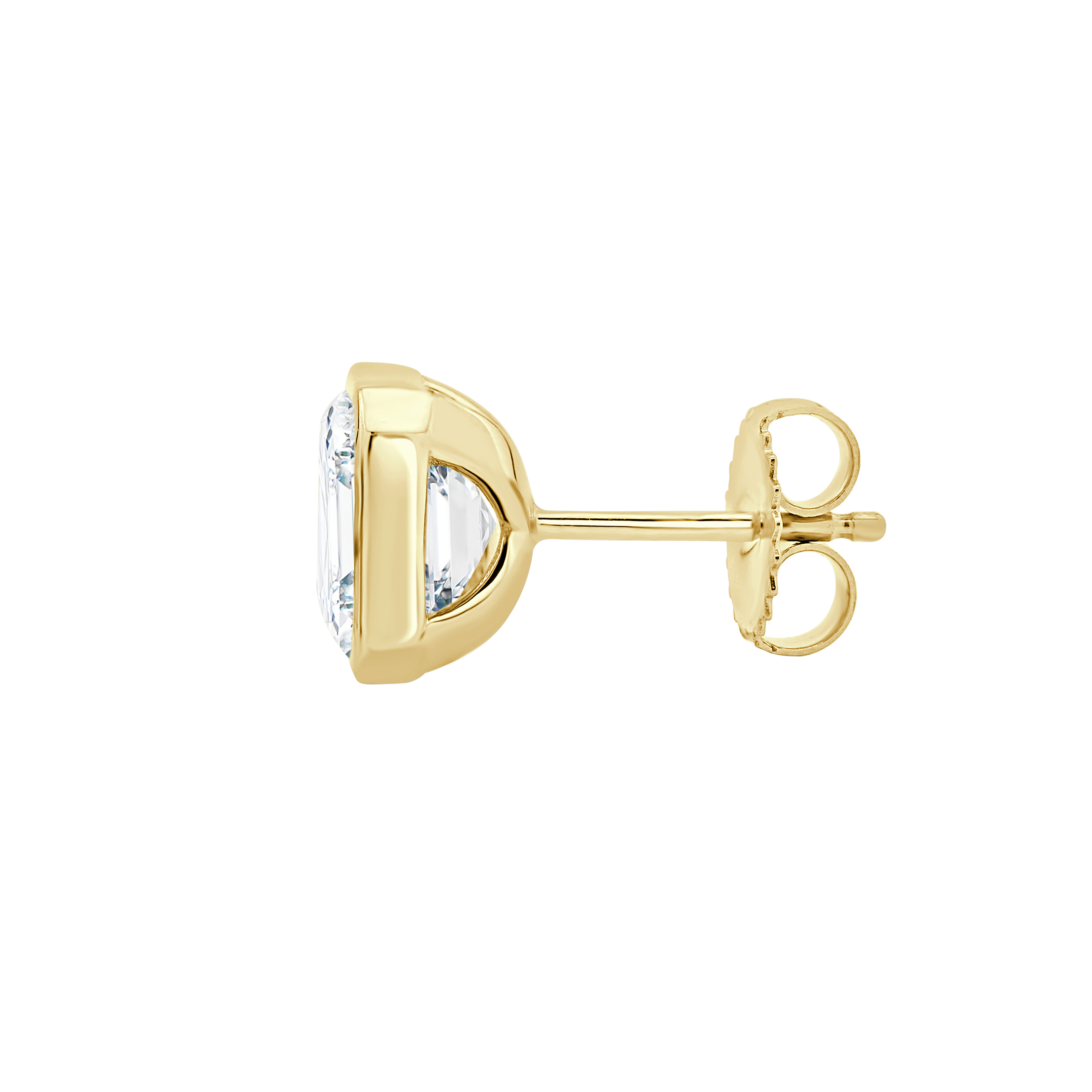 Lab Grown Diamond Single Stud Earring Asscher 0.75 ct. tw. (E, VS) 14k ...