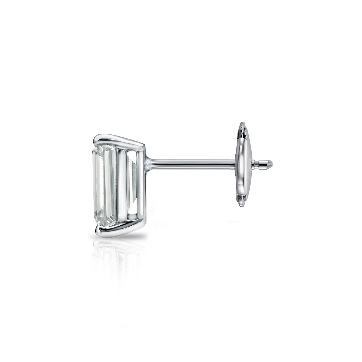 Natural Diamond Single Stud Earring Emerald 1.00 ct. tw. (I-J, I1-I2 ...