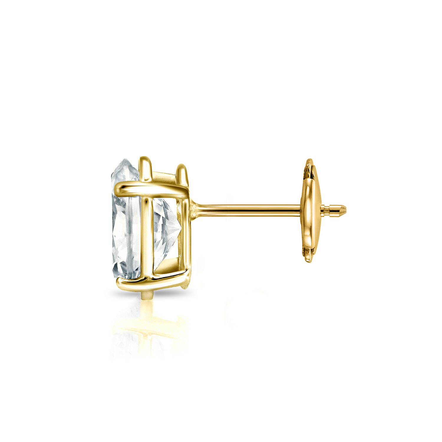 Natural Diamond Single Stud Earring Oval 1.00 ct. tw. (H-I, SI1-SI2 ...