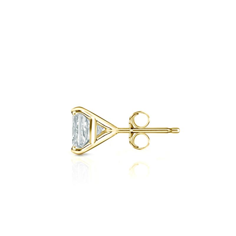 Natural Diamond Single Stud Earring Princess 0.50 ct. tw. (G-H, VS2 ...