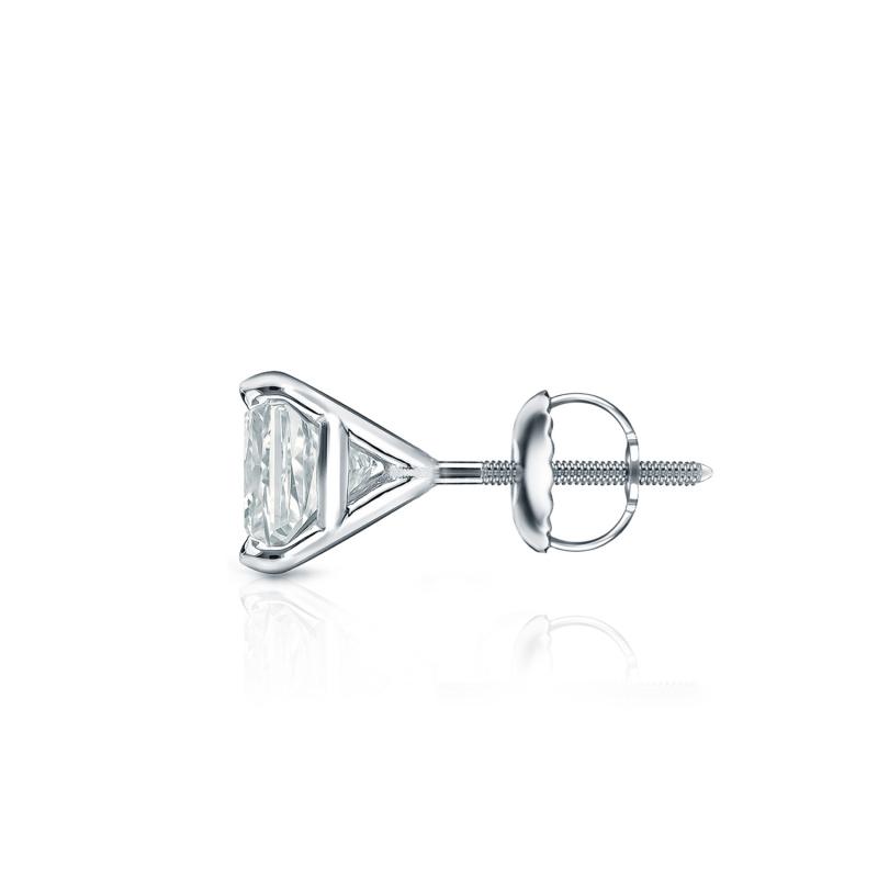 Natural Diamond Single Stud Earring Princess 0.63 ct. tw. (H-I, SI1-SI2 ...