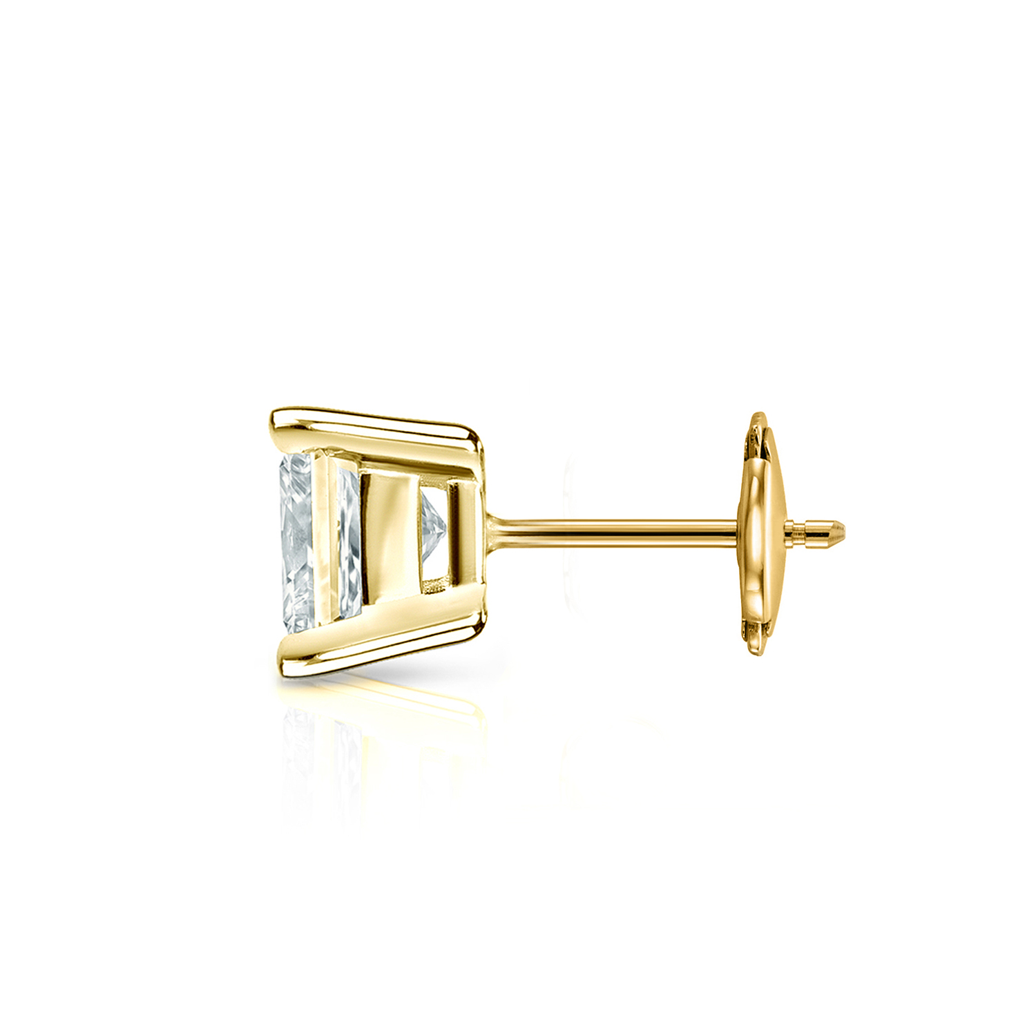 Natural Diamond Single Stud Earring Princess 1.00 ct. tw. (I-J, I1-I2 ...