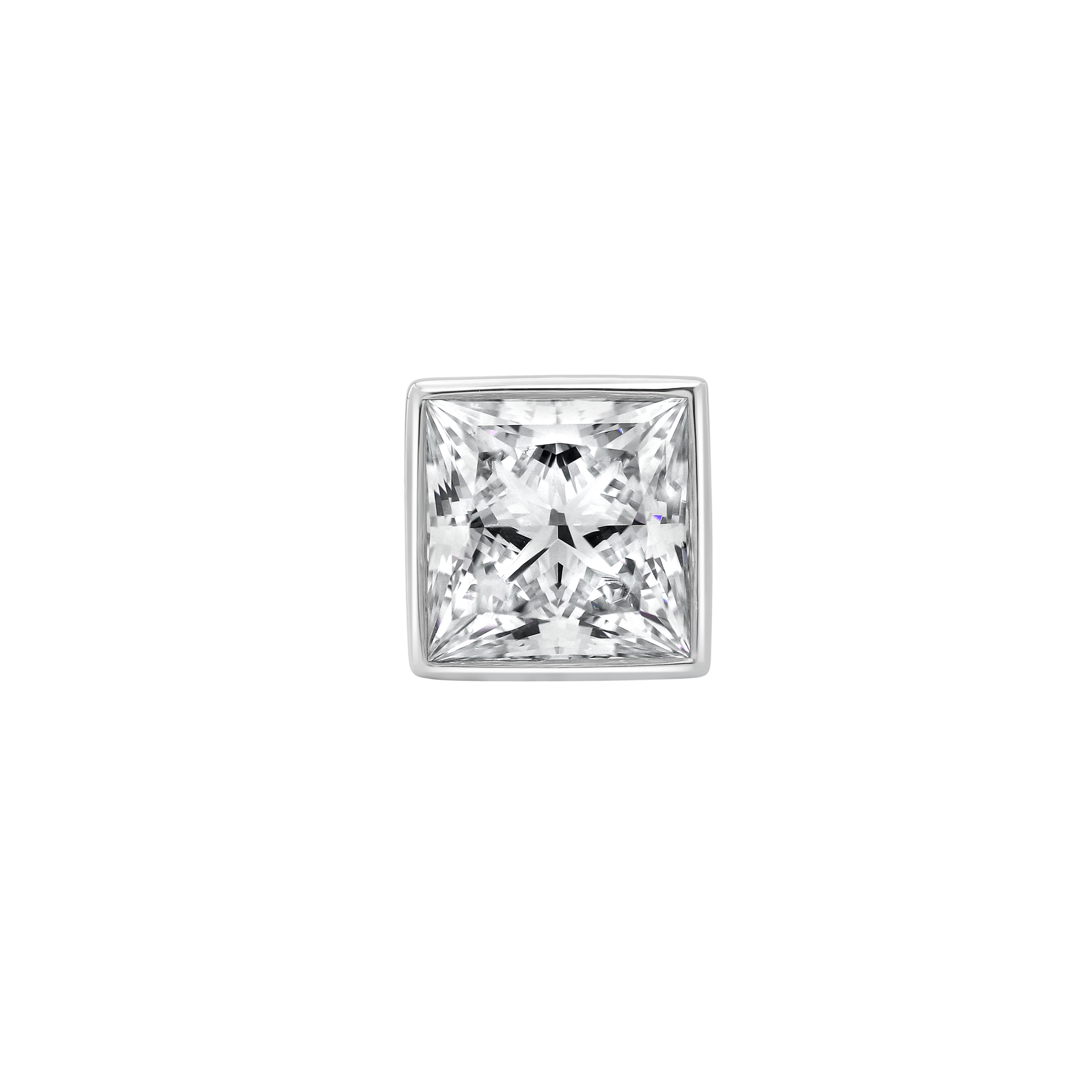 Lab Grown Diamond Single Stud Earring Princess 0.90 ct. tw. (E, VS ...