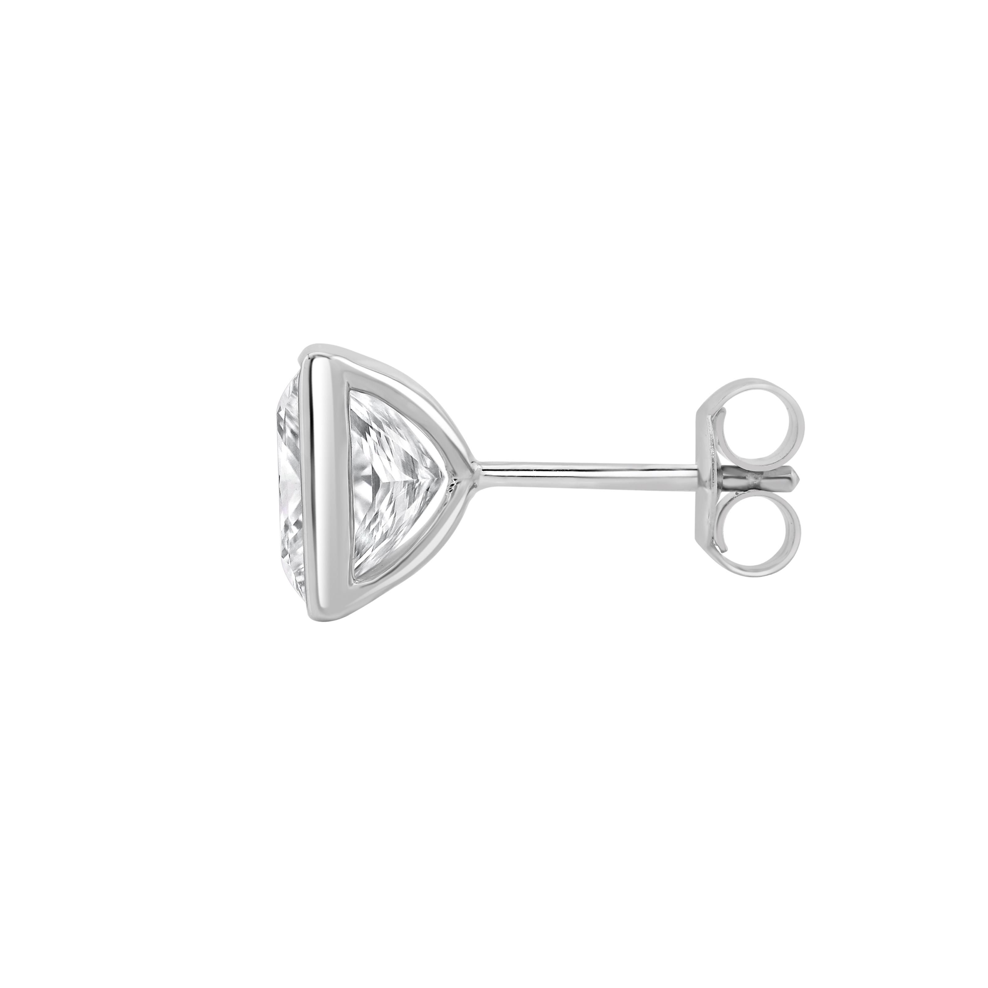 Lab Grown Diamond Single Stud Earring Princess 0.75 ct. tw. (F, VS ...
