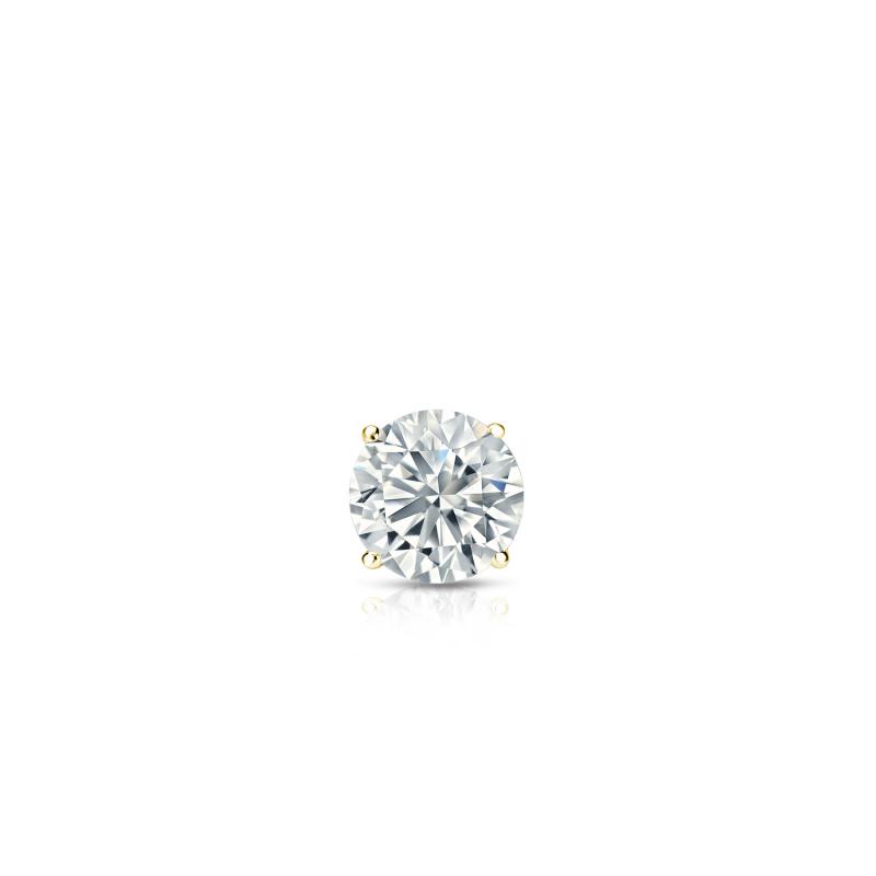 Natural Diamond Single Stud Earring Round 0.13 ct. tw. (G-H, VS1-VS2 ...