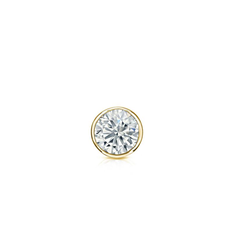 Natural Diamond Single Stud Earring Round 0.13 ct. tw. (I-J, I1-I2) 14k ...