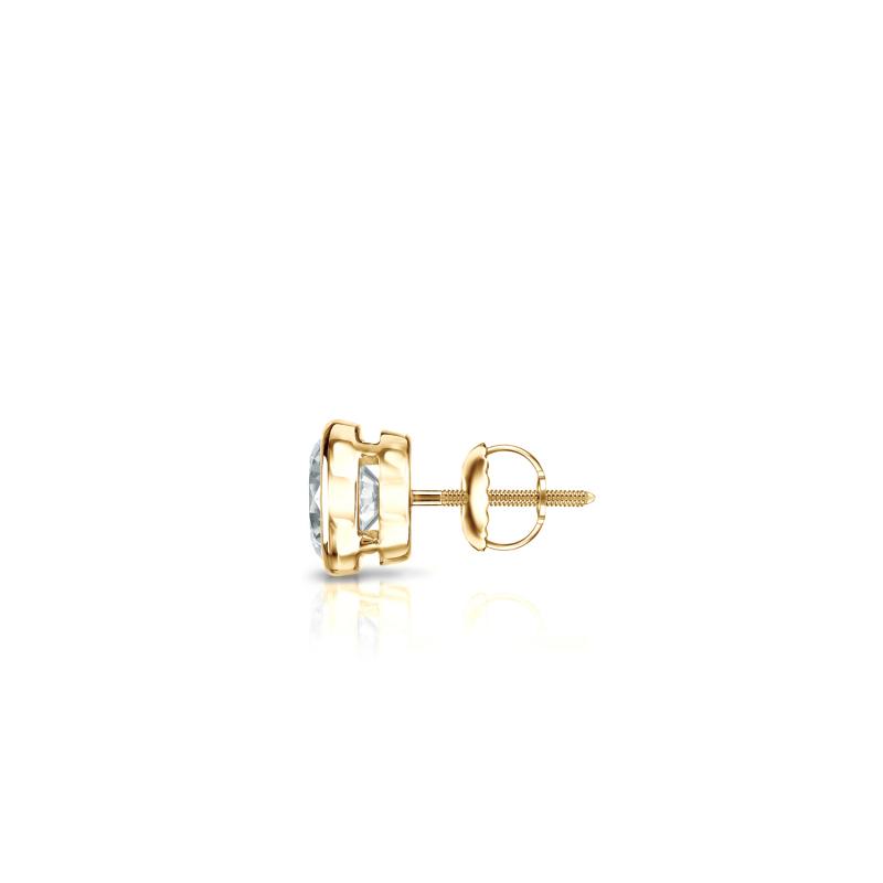 Natural Diamond Single Stud Earring Round 0.20 ct. tw. (I-J, I1-I2) 18k ...