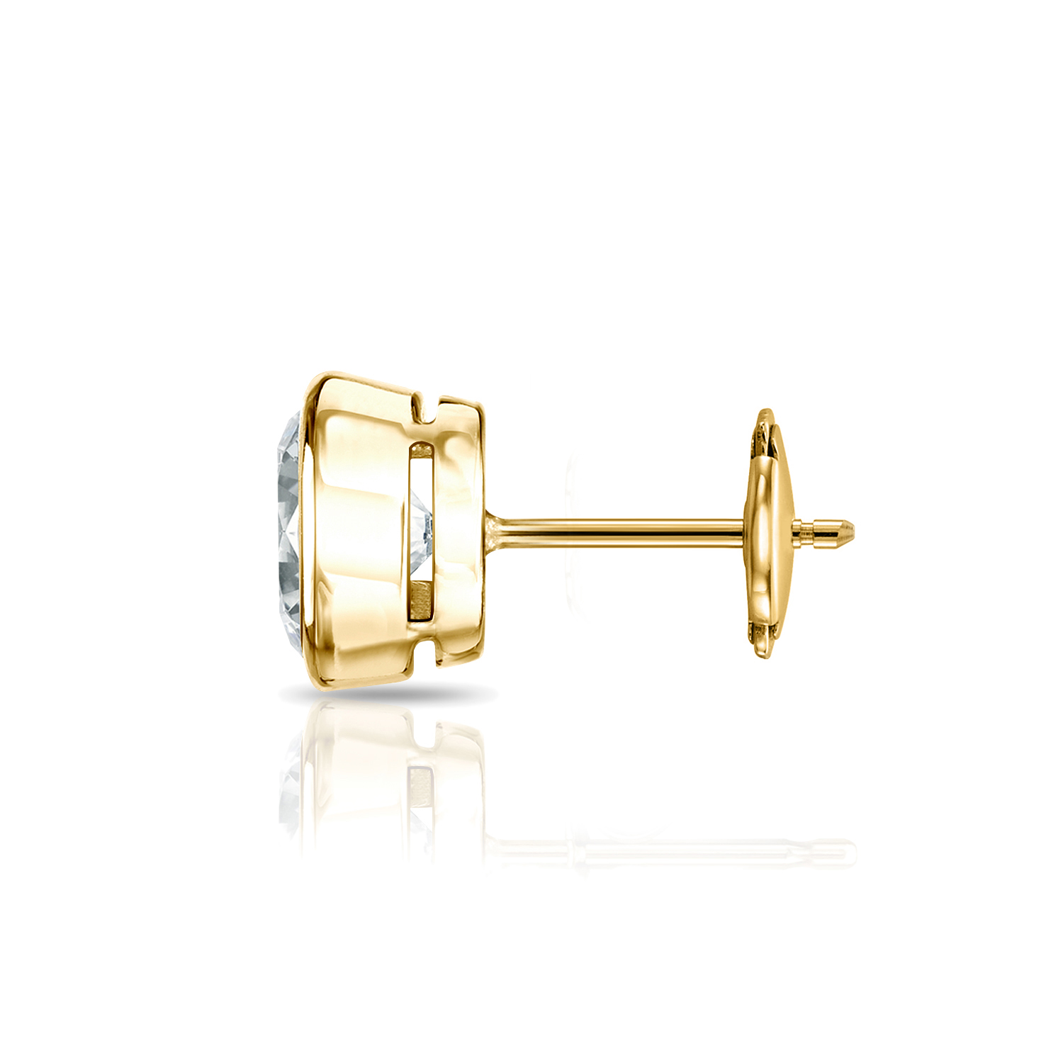 Natural Diamond Single Stud Earring Round 1.00 ct. tw. (H-I, SI1-SI2 ...