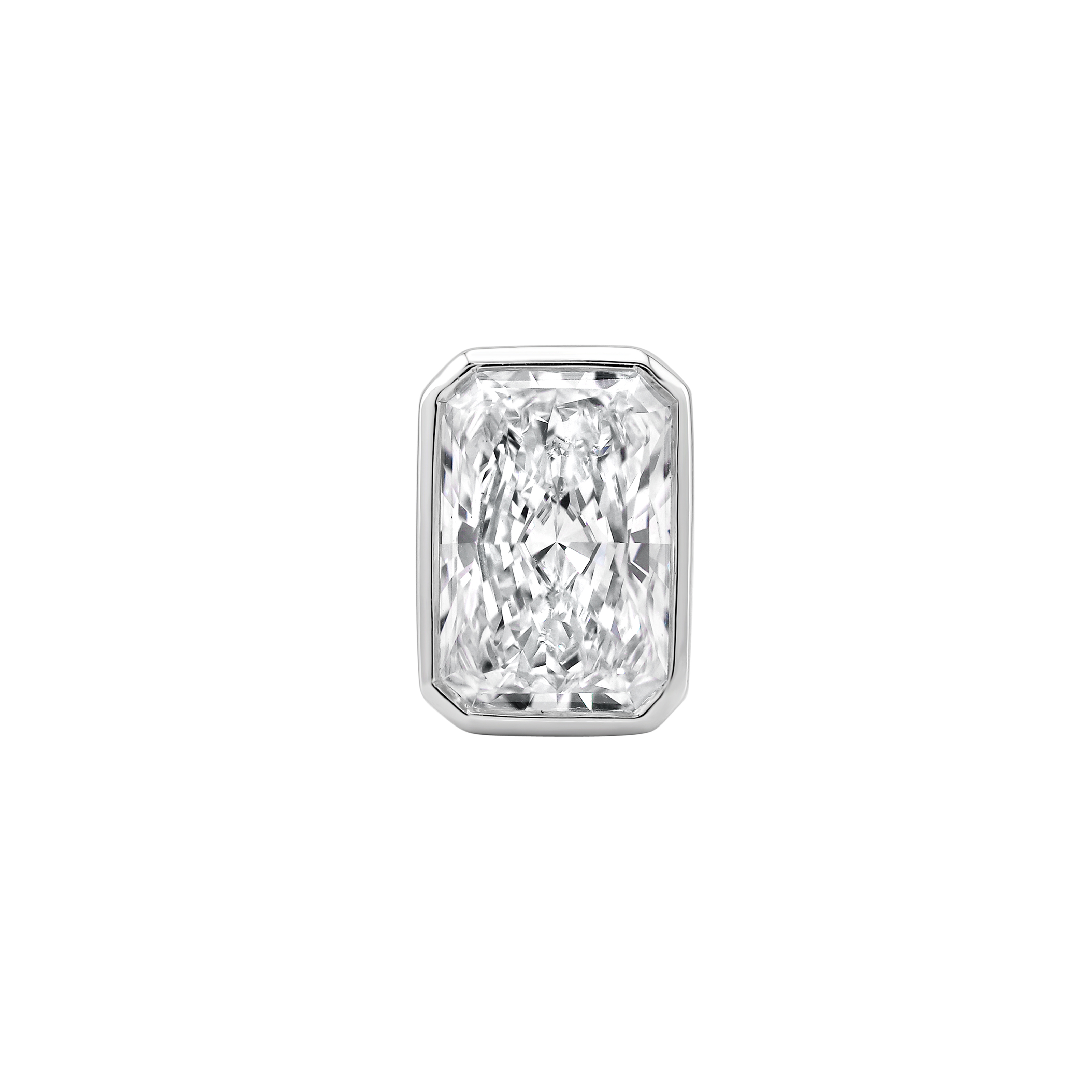 Lab Grown Diamond Single Stud Earring Radiant 1.75 ct. tw. (E, VS ...