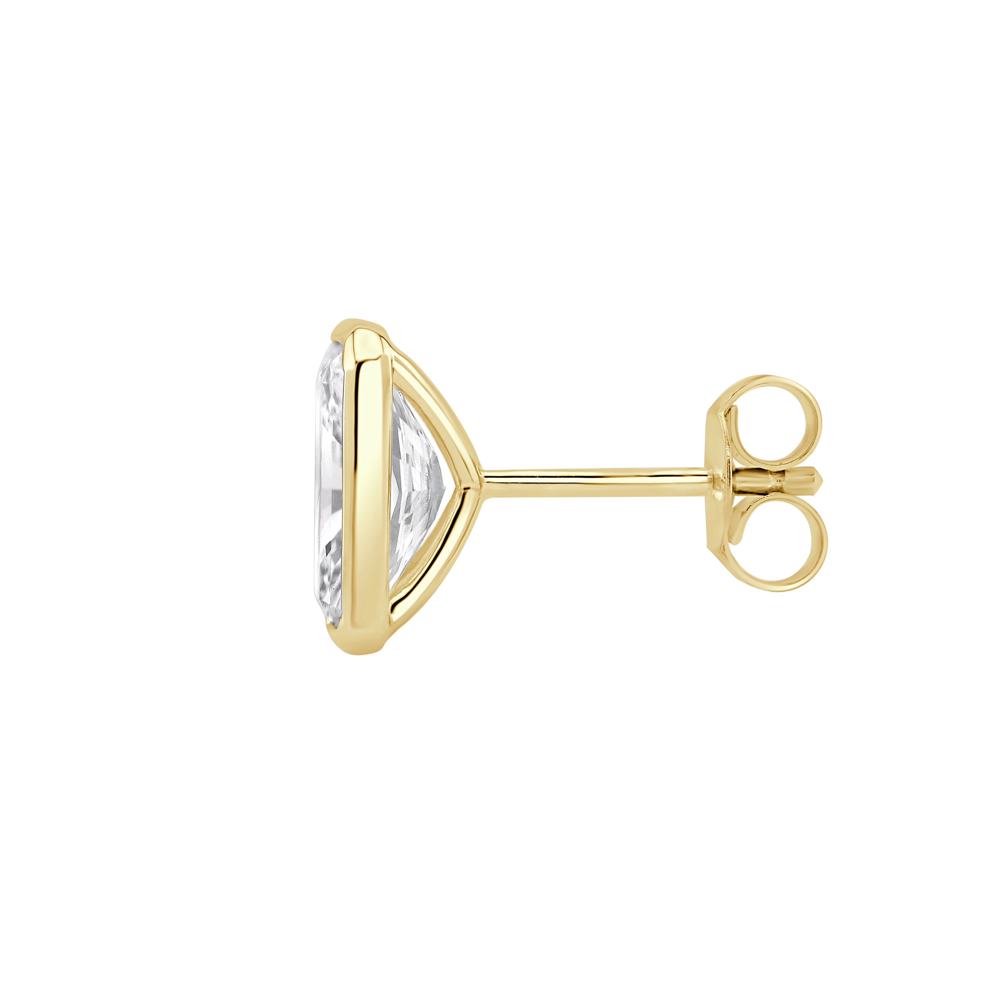 Lab Grown Diamond Single Stud Earring Radiant 0.75 ct. tw. (F, VS) 14k ...